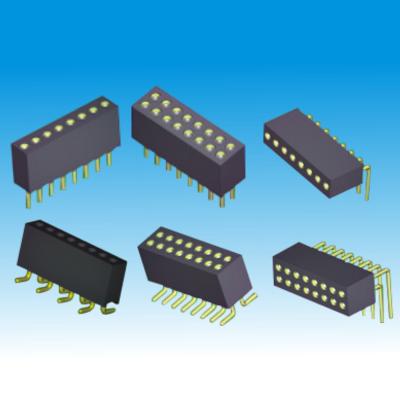 China Gold Plating Machine Pin Header Connector 1.778mm PPS PCB Pin Header 3A for sale