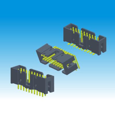 China Box Straight 2.54 Mm Pitch Header Height 9.4 Mounted On PC Board for sale