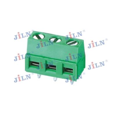 China Green Color 5.08 mm Screw Terminal Blocks Female DIP Type for Machine for sale