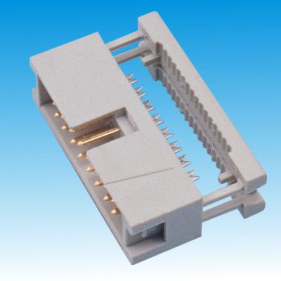 China 2.54mm Pitch Box Header Connector IDC Type Mounting Ear Signal Transmission for sale