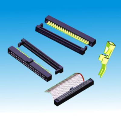 China Industrial IDC Socket Connector , 1.27mm Pitch IPC Electrical Connectors for sale