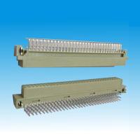 China DIN 41612 Female Header Connector Three Row Right Angle 96 Pin With Hook for sale