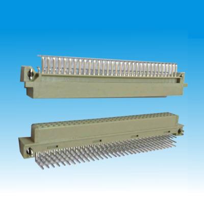 China DIN 41612 Female Header Connector Three Row Right Angle 96 Pin With Hook for sale