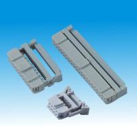 China 2.54mm Pitch IDC Socket Connector 1.5A Rated Current Polyester Insulator for sale