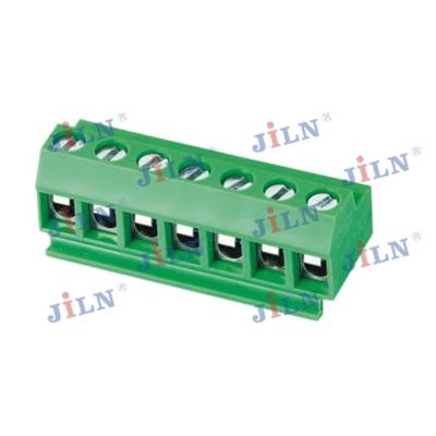 China Green 5.0mm Pitch 10.5mm Height Screw Terminal Block Female Type JL332W 300V 10A for sale