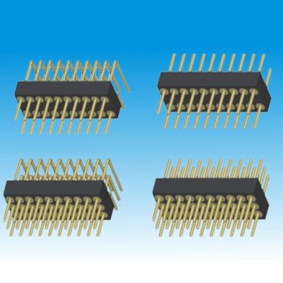 China Industrial 1.27mm Machine Pin Headers Male Type 60V AC/DC Voltage for sale