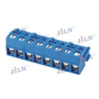 China Blue 5mm Pitch Screw Terminal Block Female Type 150V 10A Rated Current for sale