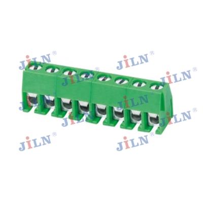 China 3.96mm Pitch Screw Terminal Block Right Angle Female Connector 300V 16A for sale