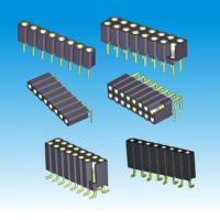 China Round 1.27mm Female Header LED Application Long Lifespan High Flatness for sale