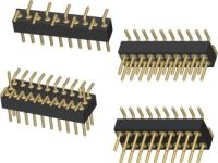 China 2mm Machine Pin Header Round Pin Male Type Space Saving High Precision PCB Connector for sale