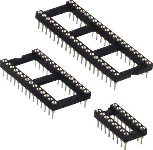 China Durable Round Machine Pin Headers , 2.54mm DIP R/A SMT Female Pcb Header for sale