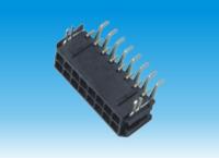 China Tin Plated MX3.0 Wafer Connector , Right angle SMT Dual Row Header Connector With Post LCP for sale