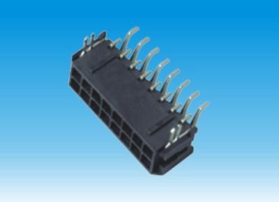 China Tin Plated MX3.0 Wafer Connector , Right angle SMT Dual Row Header Connector With Post LCP for sale