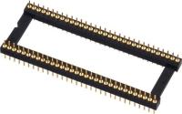 China 1.778mm PCB Round Female Pin Header PPS Insulator Body Gold Plating for sale