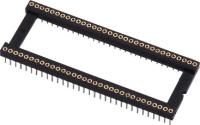 China 1.778mm PCB Round Female Pin Header PPS Insulator Body Gold Plating for sale
