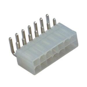 China Female Header 4.2mm Right Angle Dual Row Wafer Connector for sale