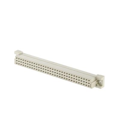 China DIN 41612 PCB Three Row DIP PBT 396 Female Socket Connector 3.0A 200V for sale
