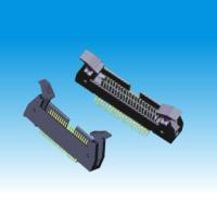 China 1000VAC Polyester LCP Ejector Right Angle Header Connector 1.27x2.54mm SMT for sale