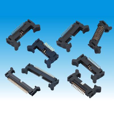 China 2.0mm PA9T Insulator Right Angle SMT Header Connector for sale