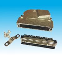 China EMI RFI SCSI HPDB 45 Degree 100 Pin Male Ribbon Connector Die Cast for sale