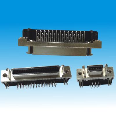 China 1.0AMP SCSI HPCN 100P Female Right Angle Connector for sale