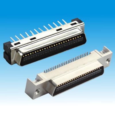 China SCSI HPCN 50P Male SMT Connector AC 500V PBT Insulator Zinc Alloy Housing for sale