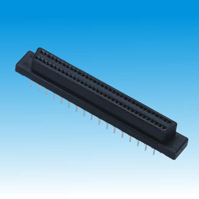 China PBT Insulator SCSI HPDB Plastic Straight Connectors 68P For PCB for sale