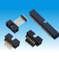 China Right Angle 2.54MM Height 9.0 24P PBT Box Header Connector for sale