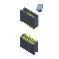 China 500V PCBA 1.0AMP 1.27mm Heightening Box Header for sale