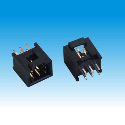 China Black 500VAC 3AMP 6P 2.54mm Straight PCB Box Header for sale
