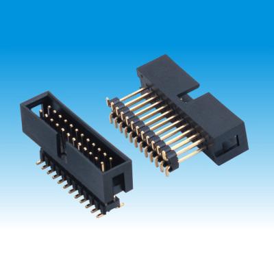 China Brass 1000VAC 3AMP 2.54mm Box Header SMT Connector for sale