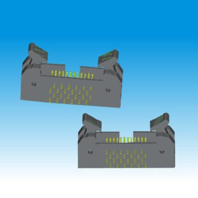 China 1.27x2.54mm 1.0A Ejector Header Right Angle Connector for PCB for sale