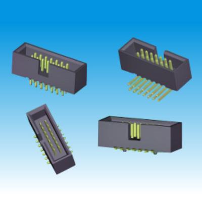 China 1.27mm Pitch H4.9 Right Angle 30P Box Header Connector for sale