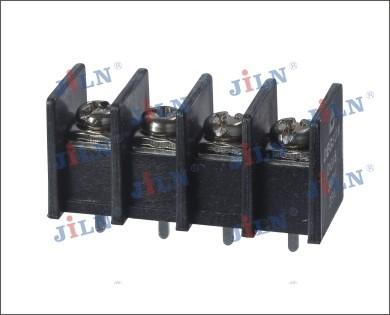 China Right Angle Barrier Terminal Block 2-12 Pin 9.5mm Pitch 300V 25A Wire to Board Connector for sale