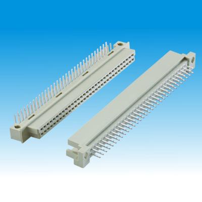China Dual Row 2.54mm DIN41612 Straight Male Connector Polyester LCP for sale
