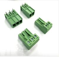 China Brass Conductor 7.62mm Pitch Pluggable Terminal Blocks 30-10AWG for sale