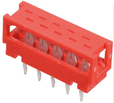 China IDC Soldering PA46 PBT 14 Pin PCB Connector For Cable Assembly for sale