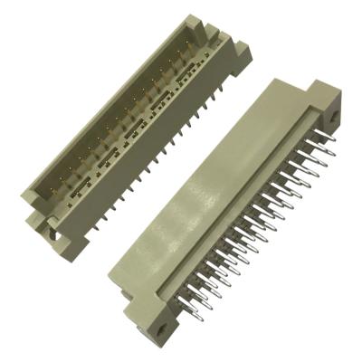 China Middle Row 3x32 Pin 2.54mm Pitch Right Angle Connector DIN41612 for sale