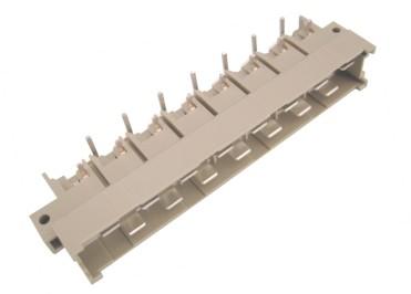 China 2 Row 15 Pin DIN 41612 Connector 5.08mm Pitch H15 Type Right Angle for sale