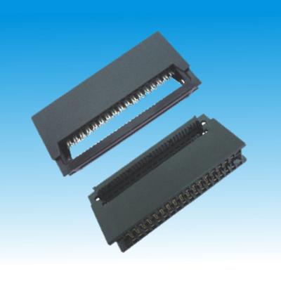 China 2.54mm Pitch Phosphor Bronze Card Edge Connector PBT Glass Fiber IDC 1A 500V for sale
