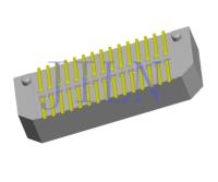 China 0.8mm Pitch Board to Board Connector Male Header 2.8mm Height 30P LCP Gold Plated for sale