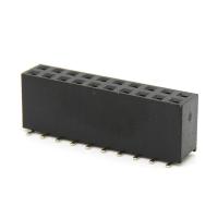 China PA6T 1.27mm Pitch Double Row Female Header Connector H4.6mm 1A 1000V for sale