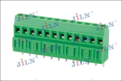 China JL124G 3.81mm Pitch PCB Terminal Connector Brass PA66 150V 10A AC1500 for sale