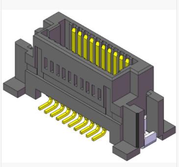 China 0.635mm Pitch BTB Female Header Connector 30P H6.0 SMT Gold Plated for sale