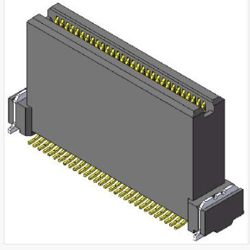China Floating Board to Board Connector 0.635mm Male Header H12.55 LCP PA9T SMT for sale