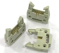 China PBT 2.54mm IDC Box Header Connector PCB Shrouded Connectors 3.0Amp for sale