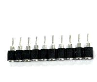 China H3.0 2.54mm PPS PCB Round Female Header 1*N Pin Single Row for sale