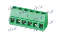China JL128 PCB Terminal Connector 7.50mm Pitch 300V 10A PA66 Panel Mount Green for sale