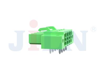 China 25A DIP PBT Brass Terminal Block Connector Right Angle 2-12P Tin Plated 2EDGAM for sale