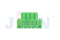 China 25A DIP PBT Brass Terminal Block Connector Right Angle 2-12P Tin Plated 2EDGAM for sale